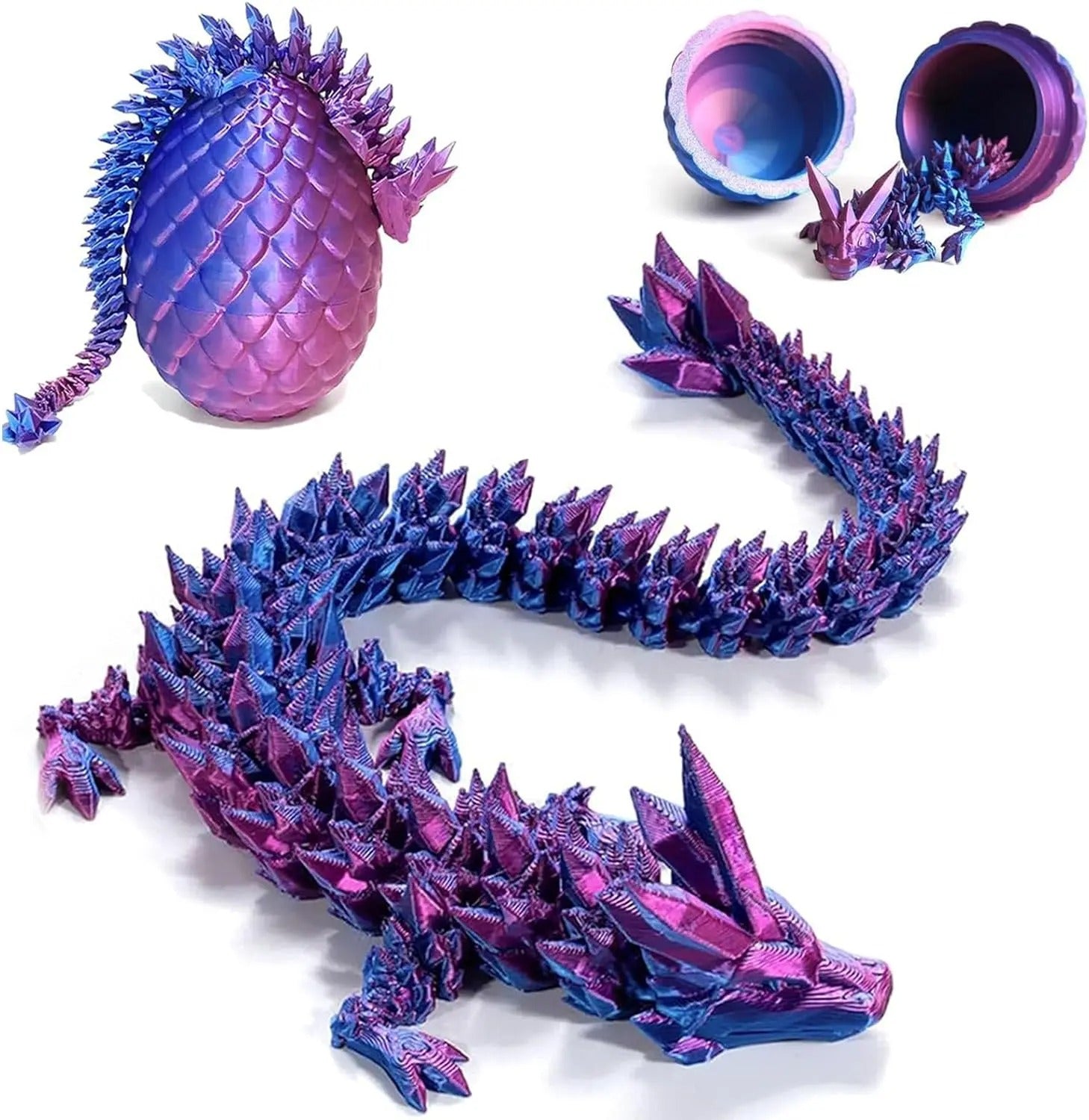 3D Printed Dragon & Egg – Fidget Club
